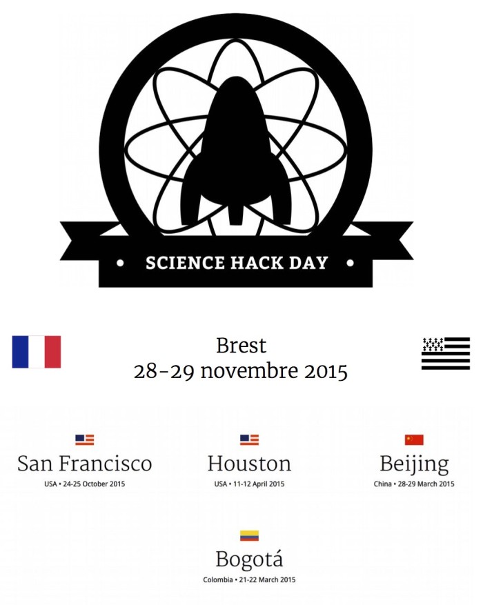 Les 28 et 29 novembre 2015 : Améliorons la ville ! – Science Hack Day Brest
